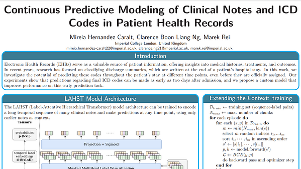 Underline | Continuous Predictive Modeling of Clinical Notes and ICD ...