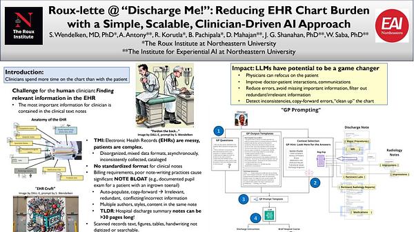 Roux-lette at "Discharge Me!": Reducing EHR Chart Burden with a Simple ...