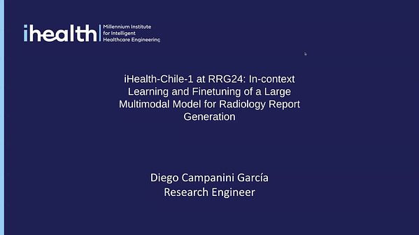 iHealth-Chile-1 at RRG24: In-context Learning and Finetuning of a Large ...