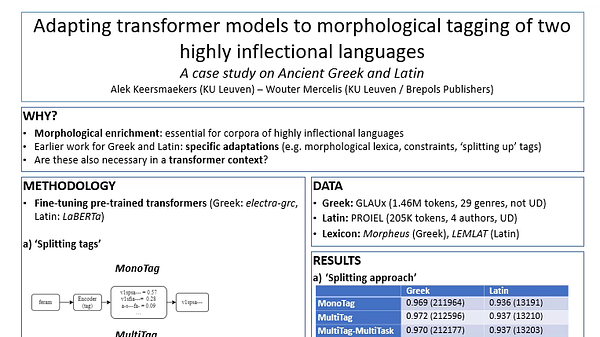 Adapting transformer models to morphological tagging of two highly ...
