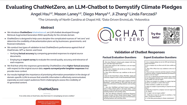Evaluating ChatNetZero, an LLM-Chatbot to Demystify Climate Pledges | Underline