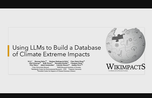 Using LLMs to Build a Database of Climate Extreme Impacts | Underline