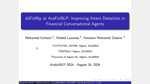 Underline | dzFinNlp at AraFinNLP: Improving Intent Detection in ... Underline | dzFinNlp at AraFinNLP: Improving Intent Detection in ...