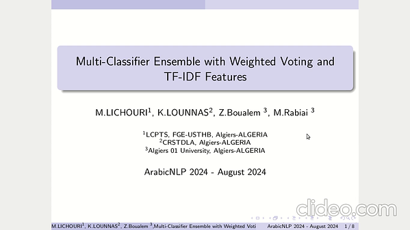 dzNLP at NADI 2024 Shared Task: Multi-Classifier Ensemble with Weighted Voting and TF-IDF ...