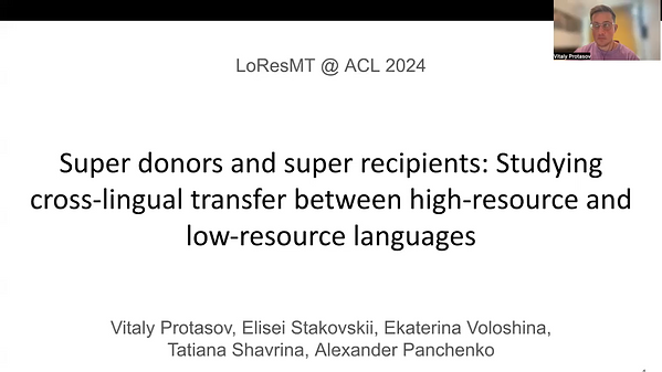Super donors and super recipients: Studying cross-lingual transfer ...