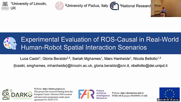 Experimental Evaluation of ROS-Causal in Real-World Human-Robot Spatial Interaction Scenarios ...