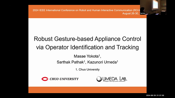 Robust Gesture-Based Appliance Control Via Operator Identification and ...
