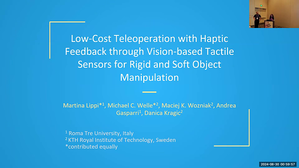 Low-Cost Teleoperation with Haptic Feedback through Vision-Based Tactile Sensors for Rigid and ...
