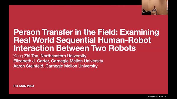 Underline | Person Transfer in the Field: Examining Real World ...