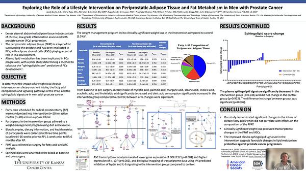 Exploring the Role of a Lifestyle Intervention on Periprostatic Adipose ...