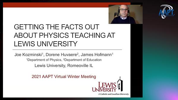 Underline | Getting the Facts Out about Physics Teaching at Lewis ...