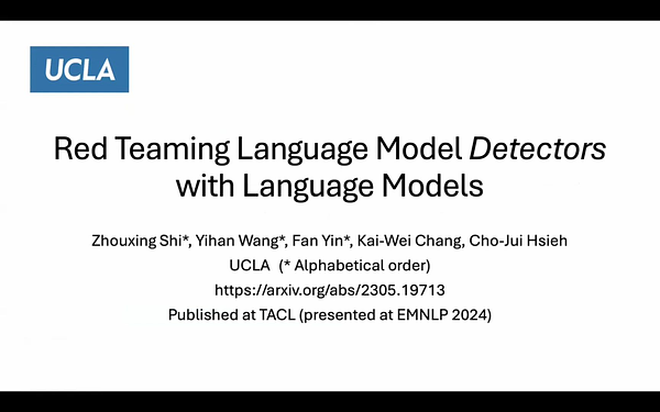 Red Teaming Language Model Detectors with Language Models | Underline