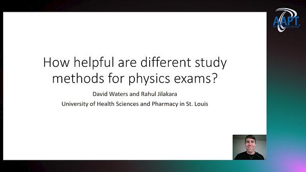 How Helpful are Different Study Methods for Physics Exams? | Underline