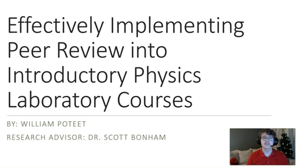 Effectively Implementing Peer Review into Introductory Physics ...