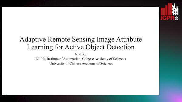 Underline | Adaptive Remote Sensing Image Attribute Learning for Active Object Detection