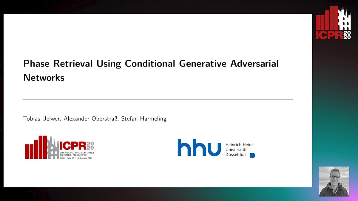 Underline | Phase Retrieval Using Conditional Generative Adversarial Networks