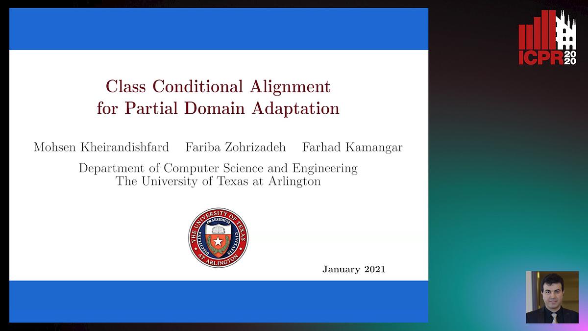 Underline | Class Conditional Alignment for Partial Domain Adaptation
