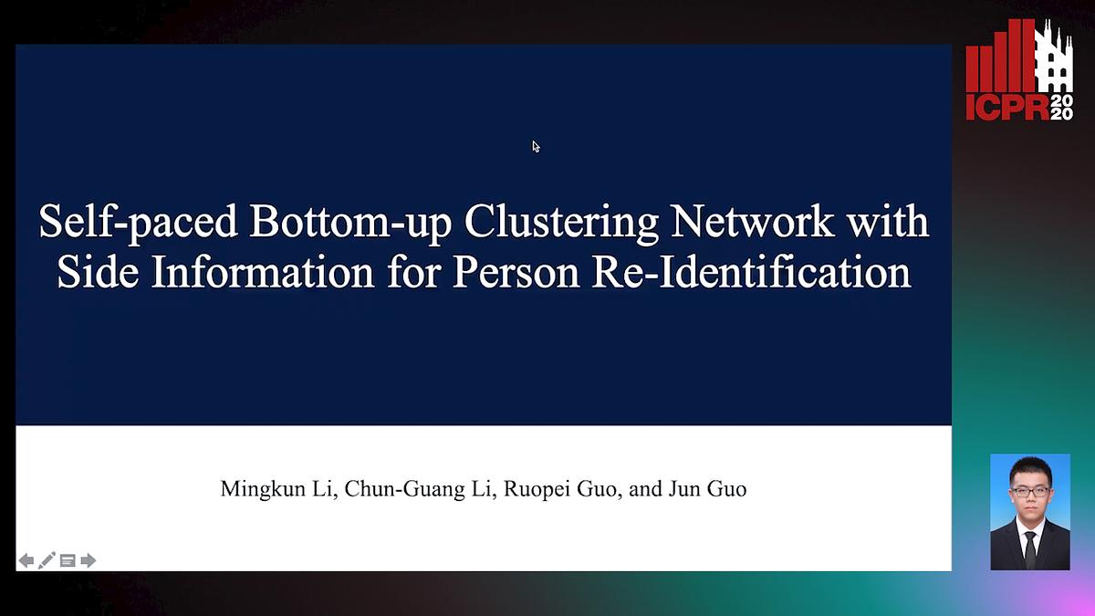 Underline Self Paced Bottom Up Clustering Network With Side Information For Person Re 
