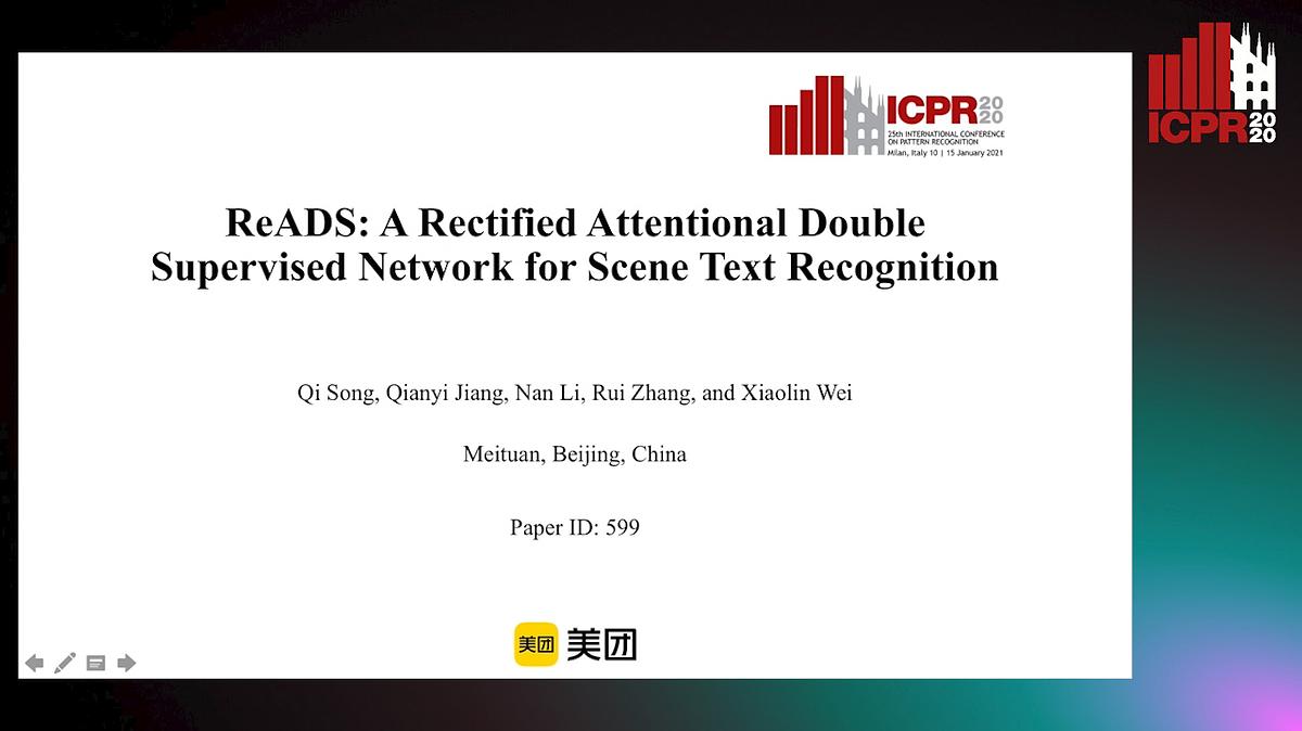 Underline | ReADS: A Rectified Attentional Double Supervised Network for Scene Text Recognition