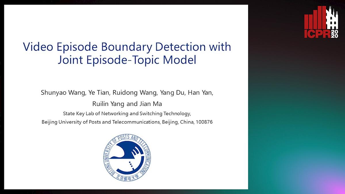 Underline | Video Episode Boundary Detection with Joint Episode-Topic Model