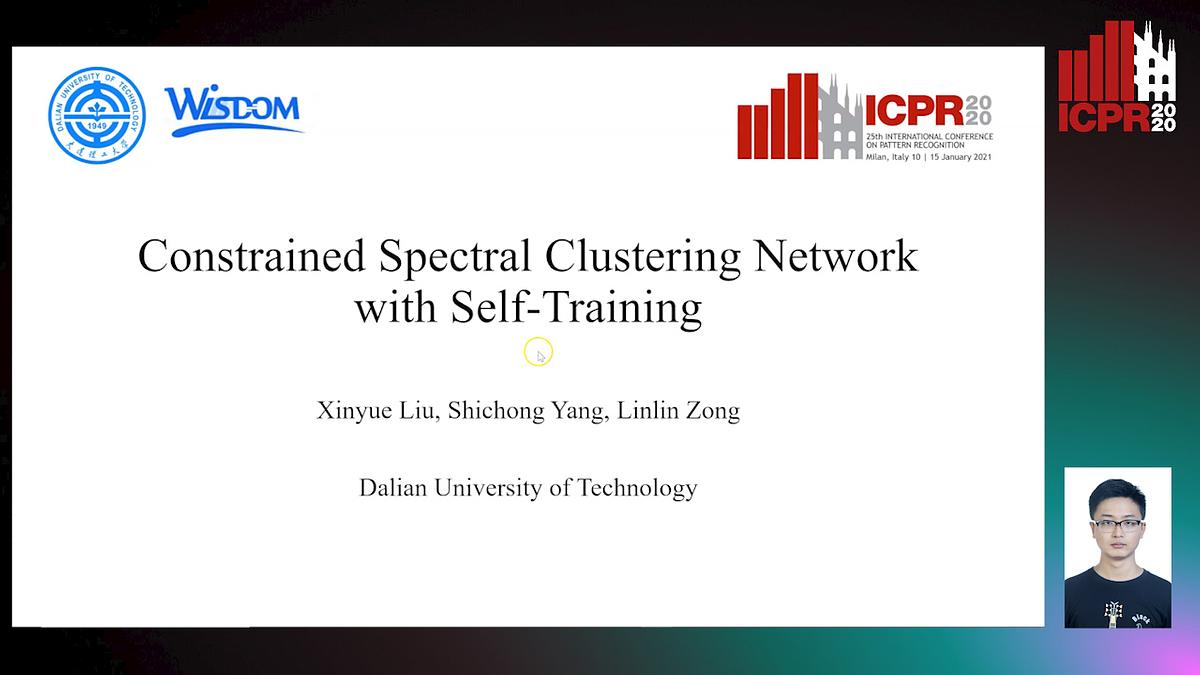 Underline | Constrained Spectral Clustering Network with Self-Training