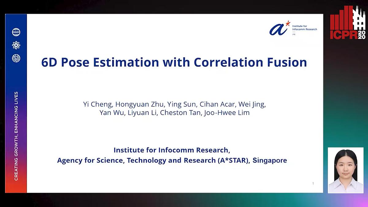 Underline 6d Pose Estimation With Correlation Fusion