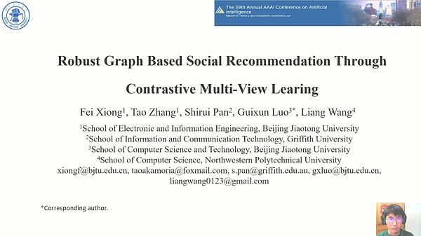 Robust Graph Based Social Recommendation Through Contrastive Multi-View ...