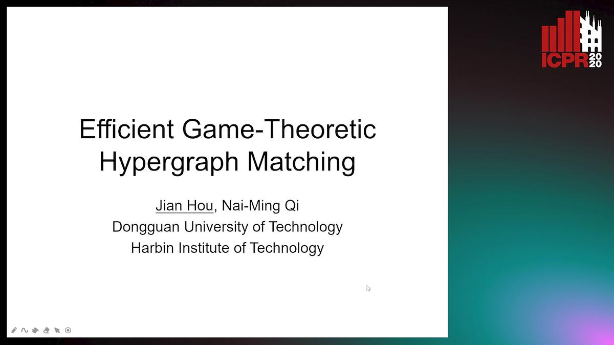 Underline Efficient Game Theoretic Hypergraph Matching