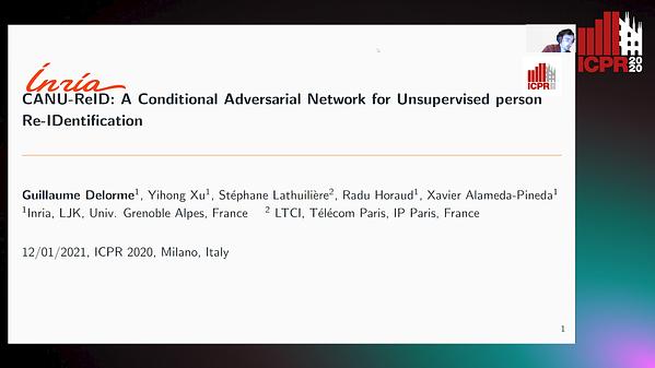 Underline | CANU-ReID: A Conditional Adversarial Network for Unsupervised person Re-IDentification