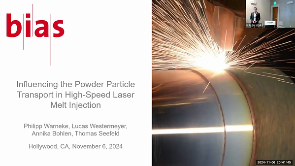 Influencing the Powder Particle Transport in High-Speed Laser Melt ...