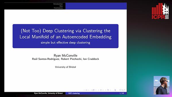 Underline | (Not Too) Deep Clustering via Clustering the Local Manifold of an Autoencoded Embedding