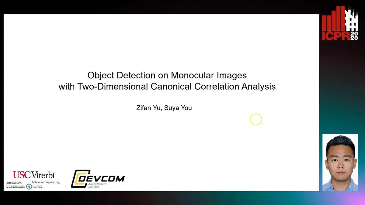 Underline Object Detection On Monocular Images With Two Dimensional
