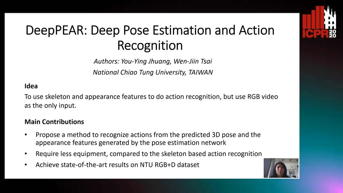 Underline | DeepPEAR: Deep Pose Estimation and Action Recognition