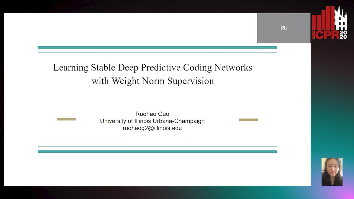 Underline | Learning Stable Deep Predictive Coding Networks with Weight Norm Supervision