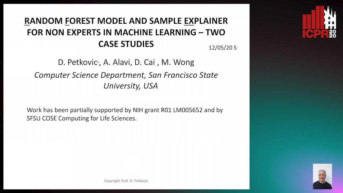 Underline | Random Forest Model and Sample Explainer for non-experts in Machine Learning – Two ...