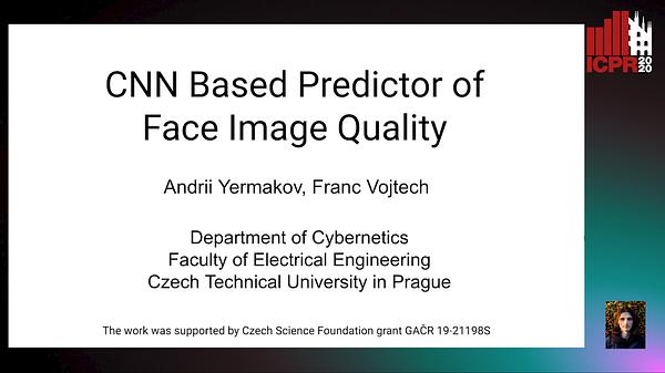CNN Based Predictor of Face Image Quality | Underline