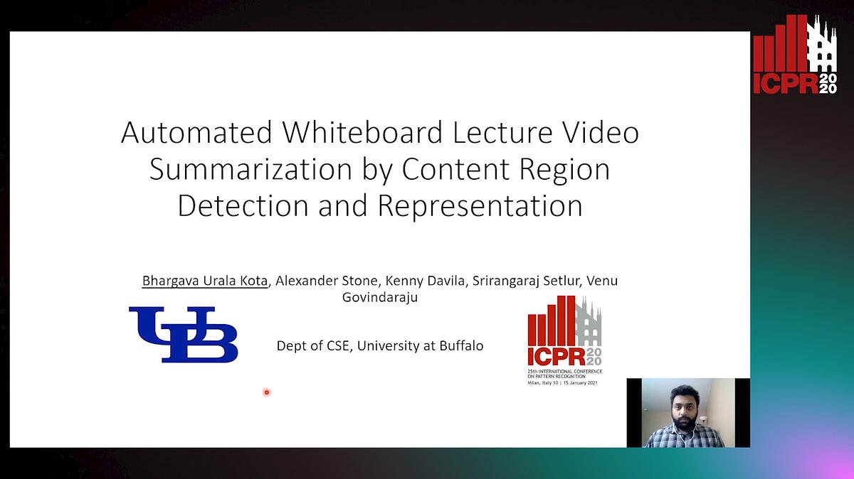 Underline | Automated Whiteboard Lecture Video Summarization by Content ...