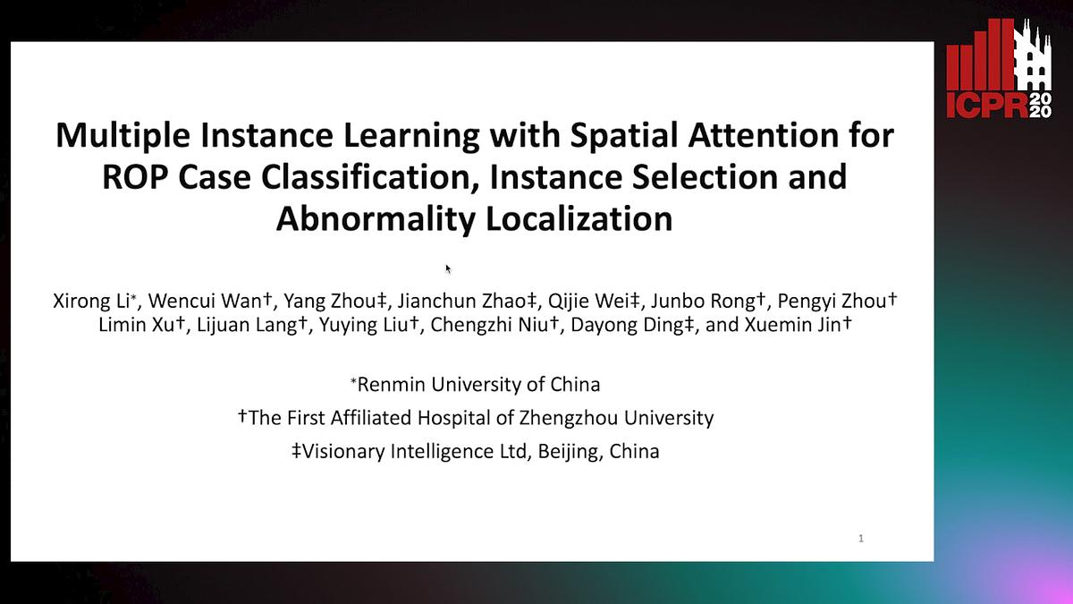 Underline Deep Multiple Instance Learning With Spatial Attention For