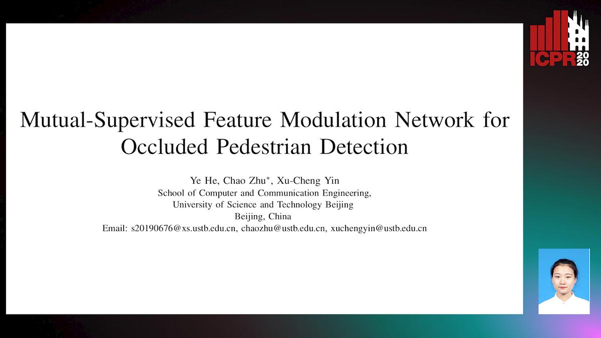 Underline Mutual Supervised Feature Modulation Network For Occluded Pedestrian Detection