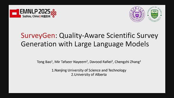 SurveyGen: Quality-Aware Scientific Survey Generation with Large ...