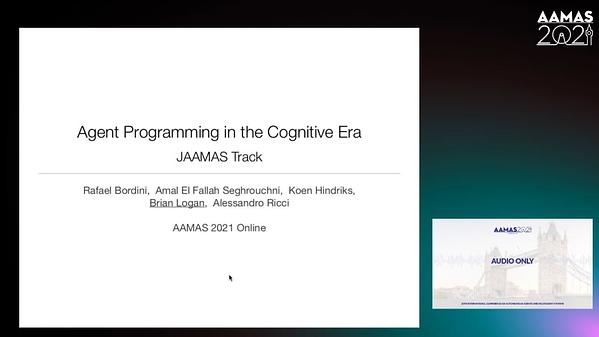 Underline | Agent Programming in the Cognitive Era (JAAMAS Track)