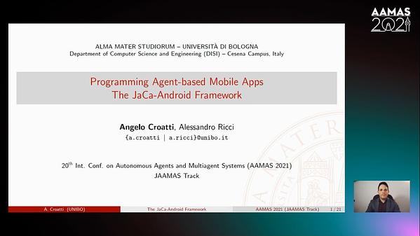 Underline | Programming Agent-based Mobile Apps: The JaCa-Android Framework (JAAMAS Track)