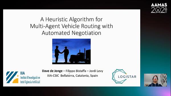 Underline | A Heuristic Algorithm for Multi-Agent Vehicle Routing with Automated Negotiation