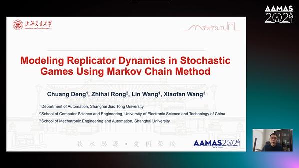 Underline | Modeling Replicator Dynamics in Stochastic Games Using Markov Chain Method