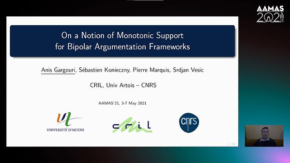 Underline | On a Notion of Monotonic Support for Bipolar Argumentation ... Underline | On a Notion of Monotonic Support for Bipolar Argumentation ...