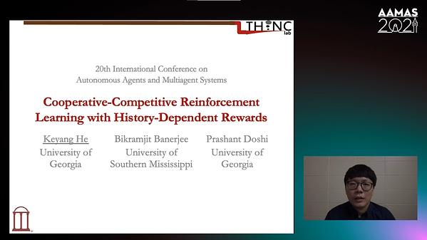 Underline | Cooperative-Competitive Reinforcement Learning with History-Dependent Rewards