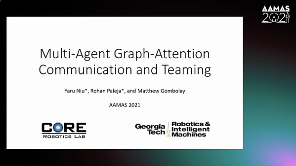 Multi-Agent Graph-Attention Communication and Teaming | Underline