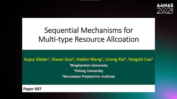 Underline | Sequential Mechanisms for Multi-type Resource Allocation