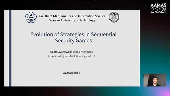 Underline | Evolution of Strategies in Sequential Security Games