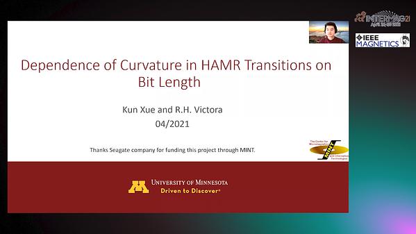 Underline | Dependence of Curvature in HAMR Transitions on Bit Length
